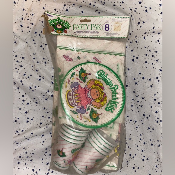 Unique Vintage | Other | Cabbage Patch Kids Cpk Party Pack Kit 8 Place ...
